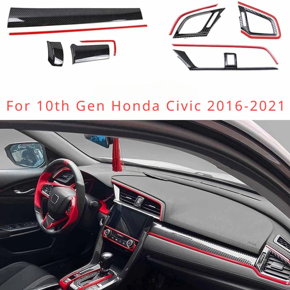 11pcs For 10th Gen Honda Civic 2016-2021 For Car Civic Decoration Air ...