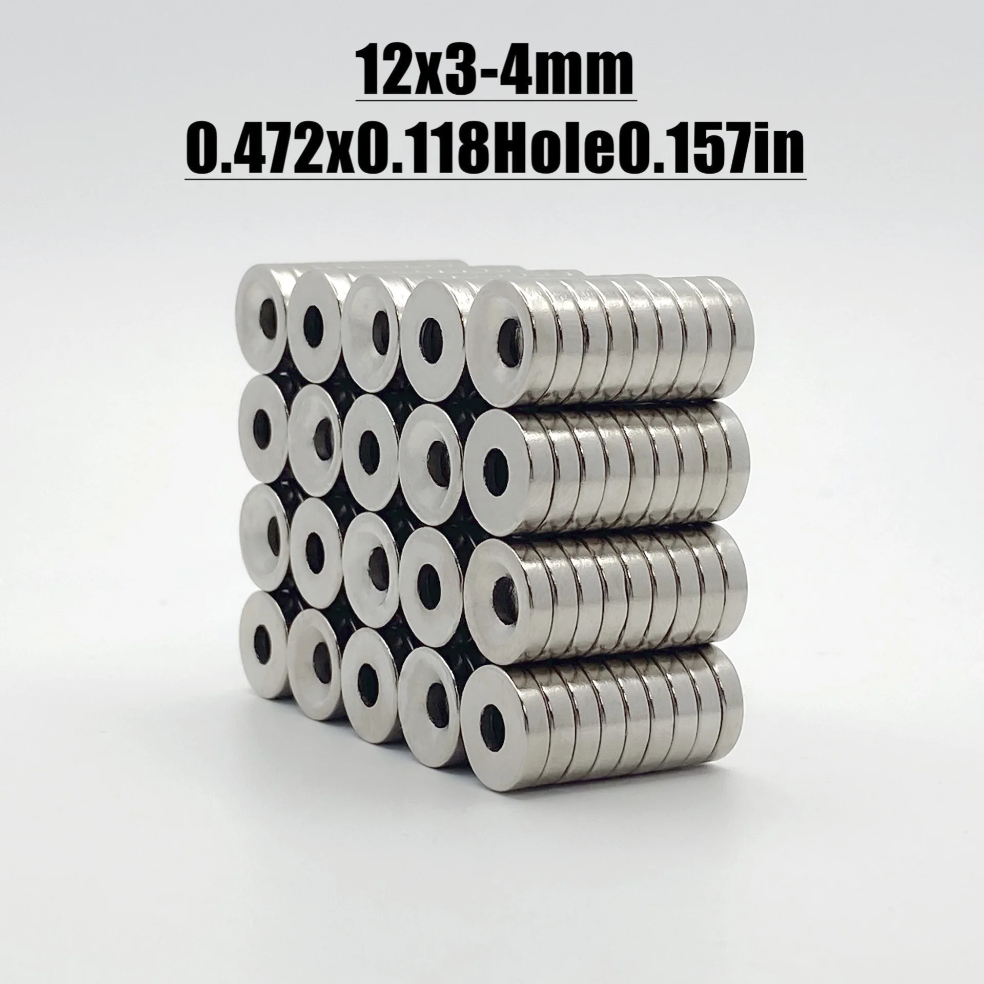 10-20-50Pcs-12x3-4-Hole-Neodymium-Magnet-12mm-x-3mm-4mm-N35-NdFeB-Round ...