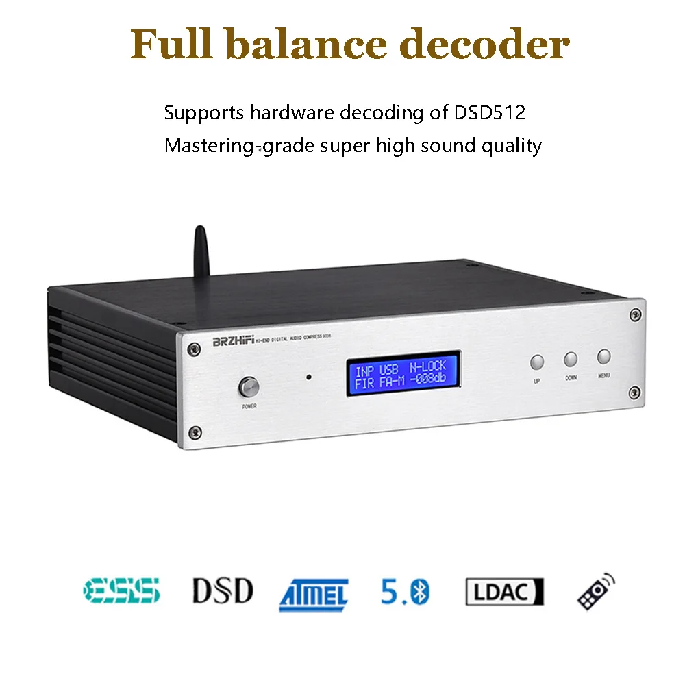 Es9038pro Audio Decoder Dac Bluetooth 5.0 Aptx-hd Ldac Format Hifi Decoder 32bit/384k Dsd512 ...