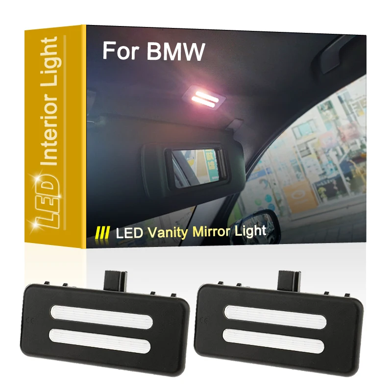 LED 인테리어 BMW 호환용 3 시리즈 E90 E91 E92 썬 바이저 램프 5 E60 E61 X1 - 티몬