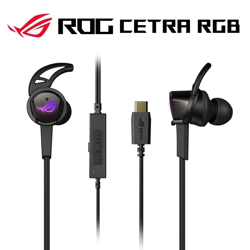 ASUS ROG Cetra RGB Earphone for Rog Phone 5/3/2 Type C Gaming Headset ...