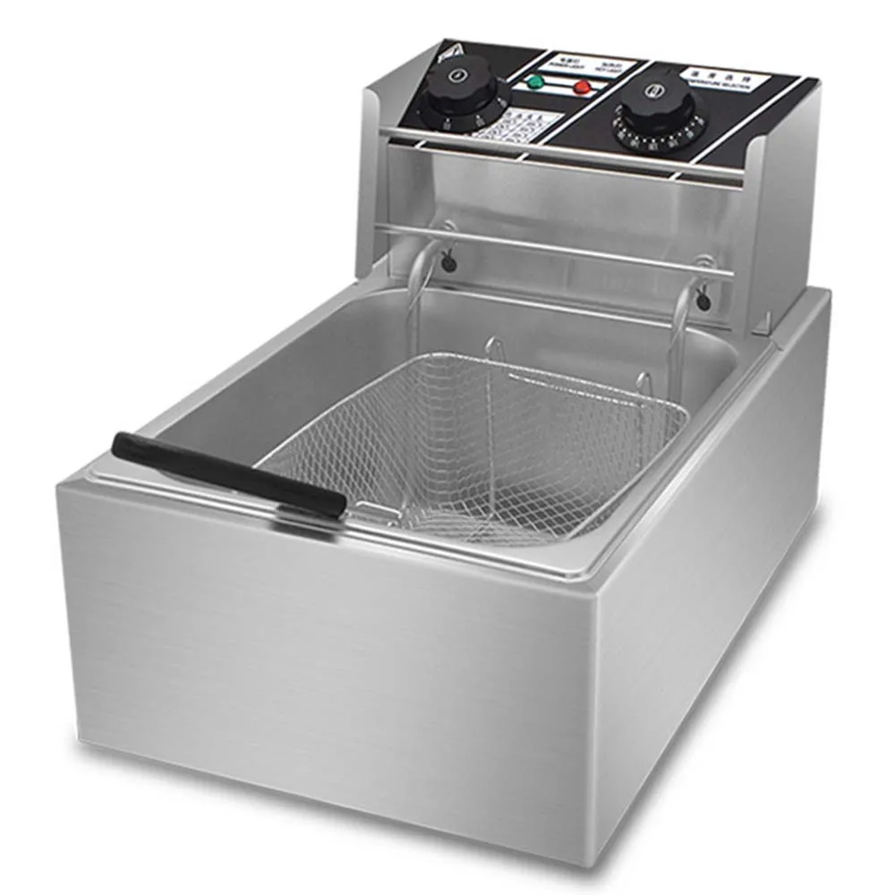 Desktop-Electric-Fryer-Commercial-Stainless-Steel-Fryer-French-Fries ...