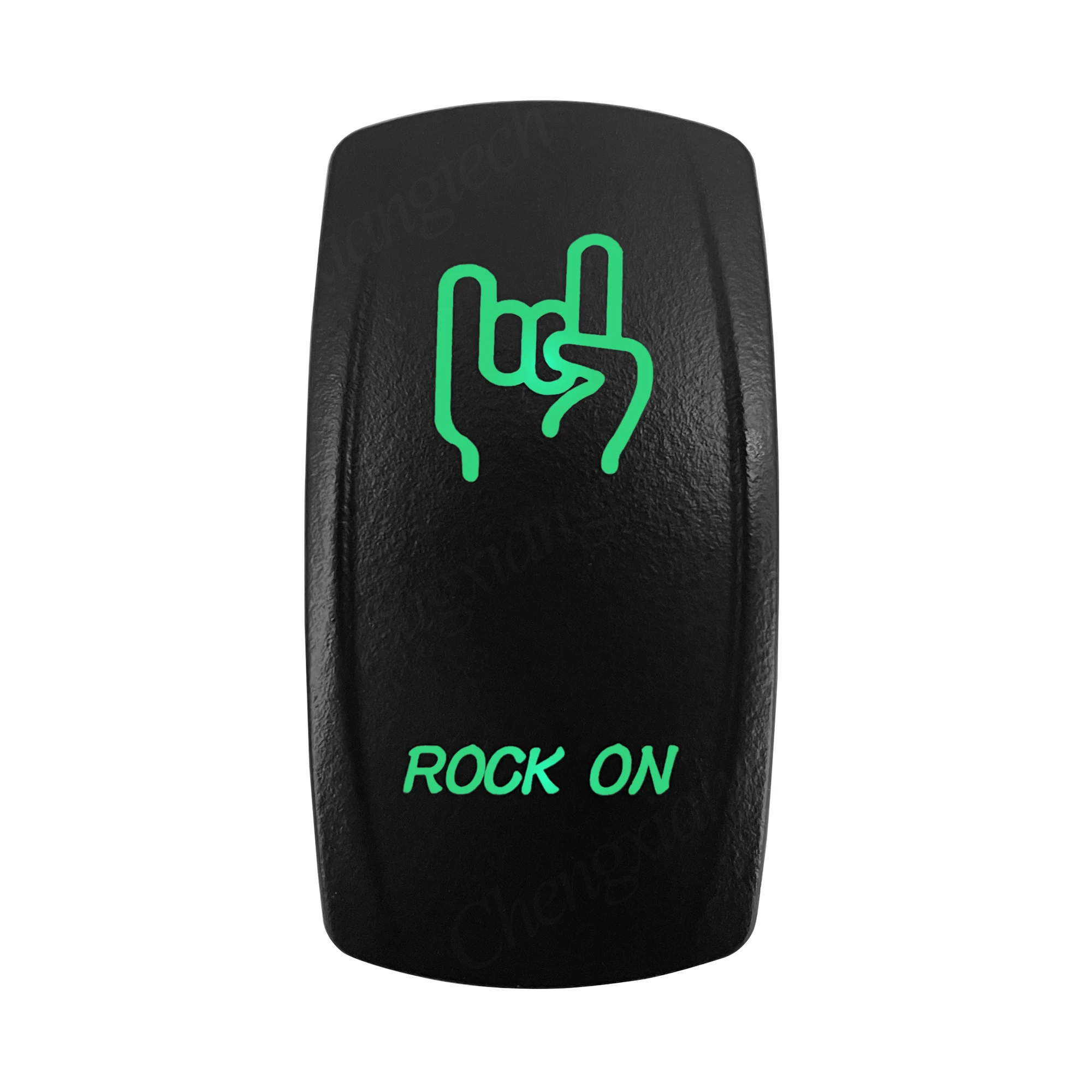 12V-20A-Green-Led-Rocker-Switch-ROCK-ON-5PIN-SPST-ON-OFF-for-Boat-Car ...