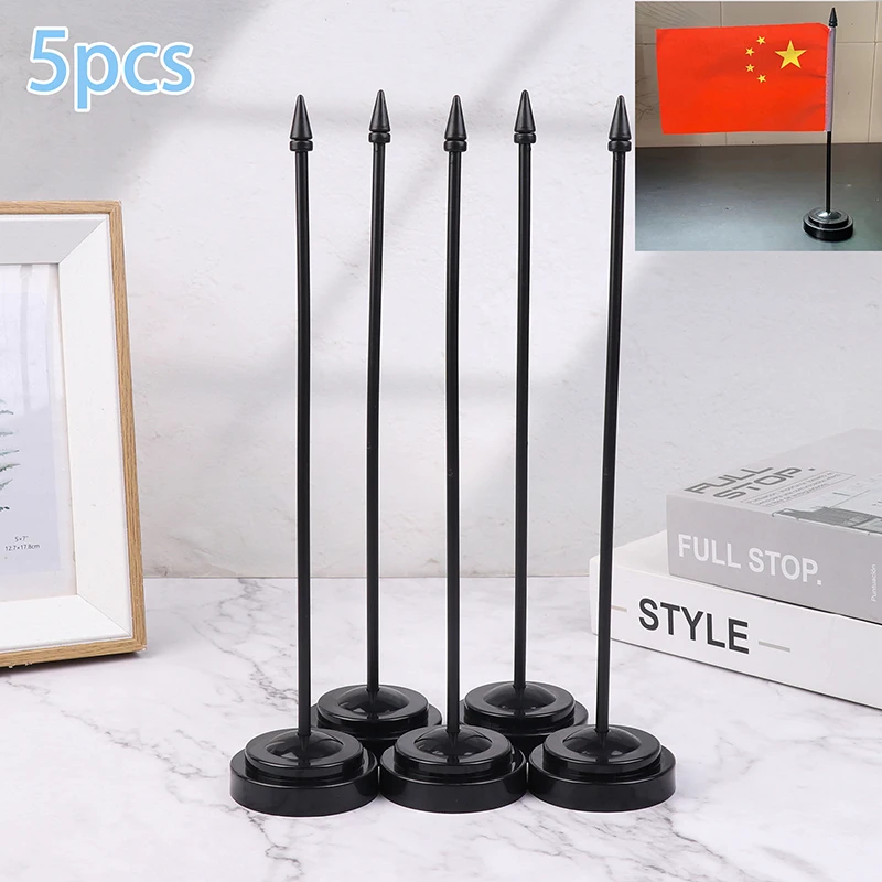 5-Pcs-6-3-28cm-Universal-Flagpole-Flag-Display-Stand-Desk-Flagpole ...