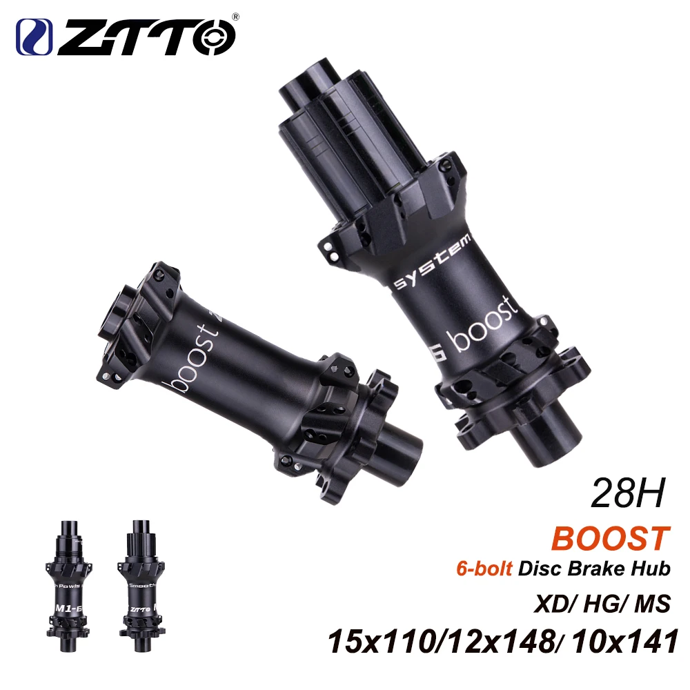ZTTO-M1-MTB-Bike-Hub-Straightpull-BOOST-148-Hub-Ultralight-28-Hole-HG ...