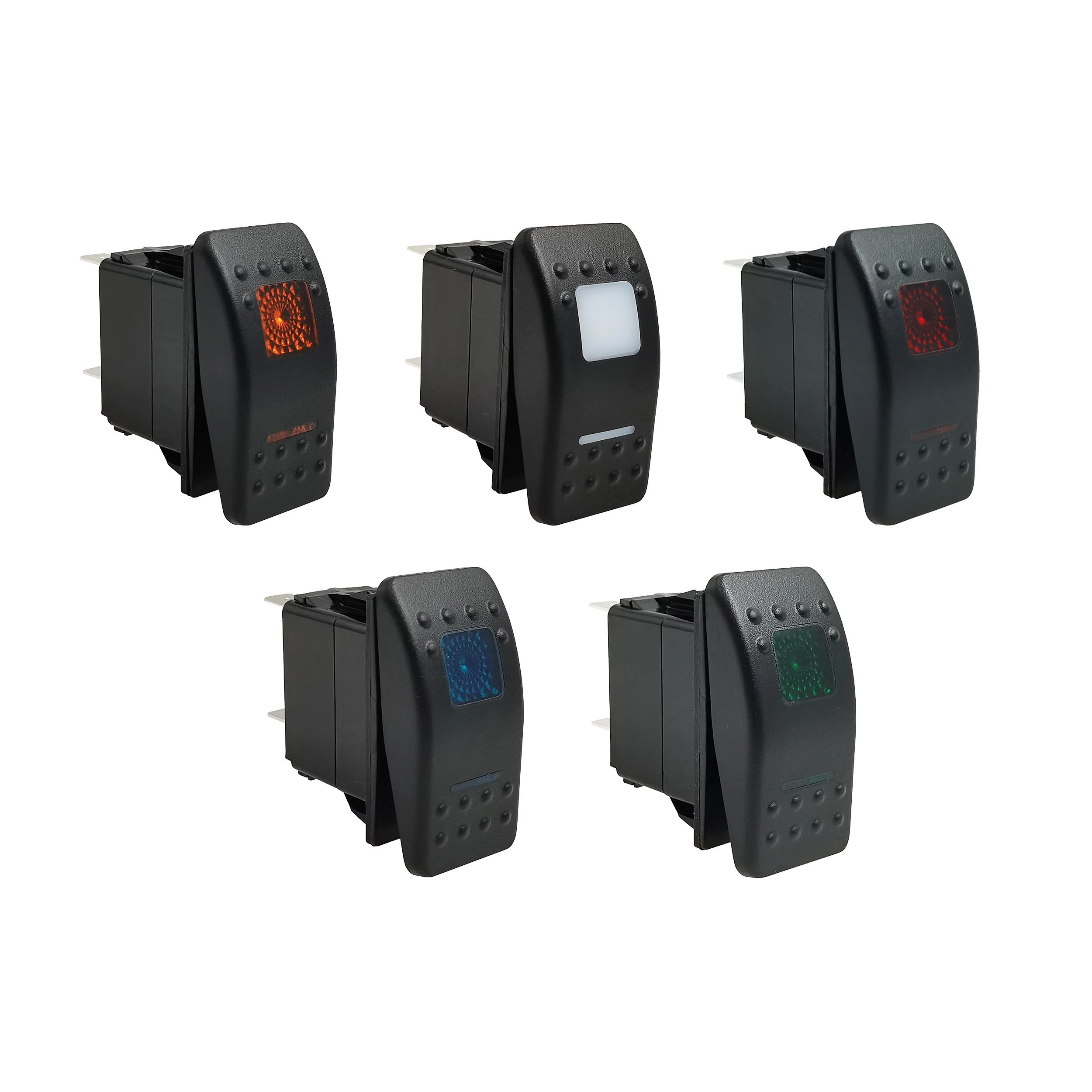 Imperme-vel-On-Off-Rocker-Switch-Bot-o-liso-LED-Iluminado-Arb-Carling ...