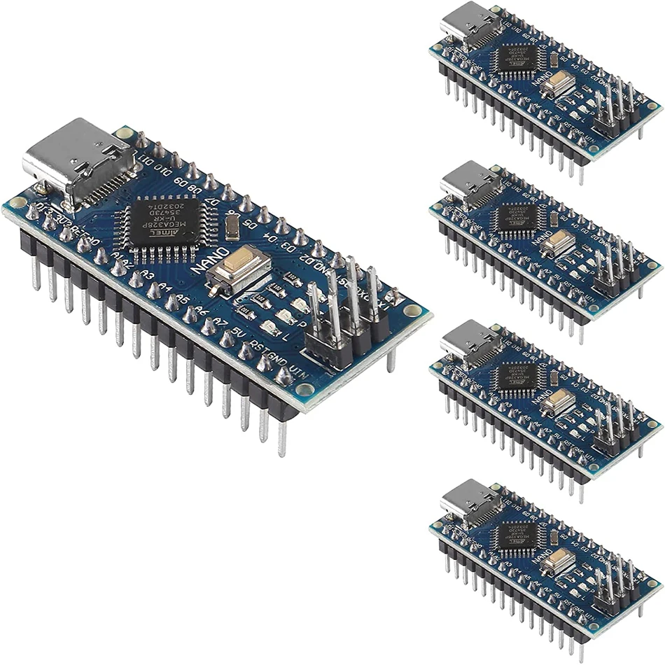 미니 USB 타입 C, 나노 3.0 용, 5 개, arduino CH340 용 나노 컨트롤러 용 부트로더 포함, USB 드라이버 ...