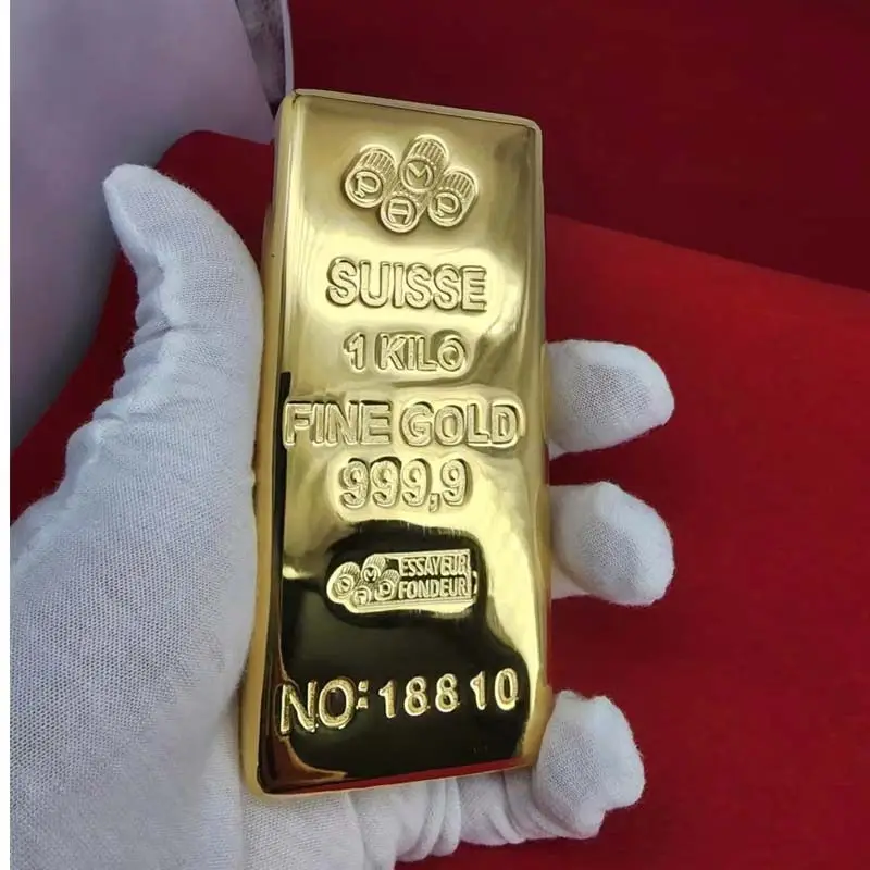 1:1 Copy Switzerland 1kilo/1000g Gold Bar Bullion Replica Swiss Jewelry ...