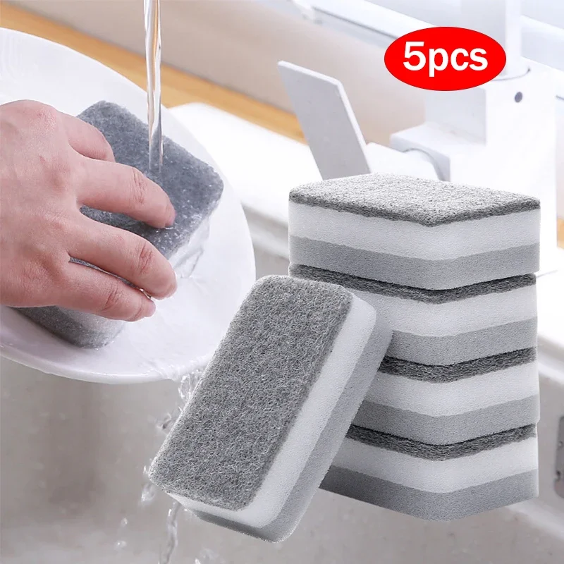 5PCS-Pot-Washing-Sponges-Double-sided-Cleaning-Spongs-Household ...