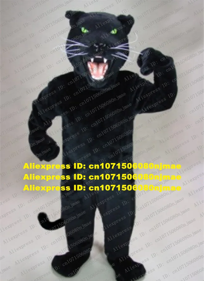 Power Big Black Cat Panther Leopard Pard Mascot Costume Adult Cartoon ...