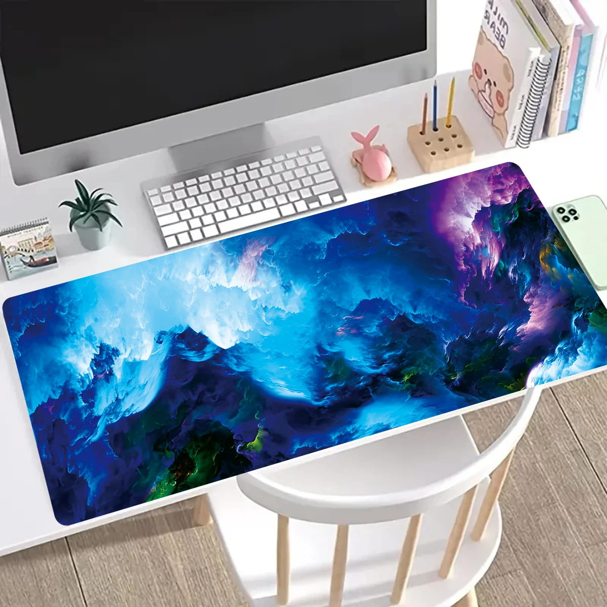 Dazzling Galaxy Gaming Mouse Pad, Large Non-Slip Rubber Base Mousepad ...