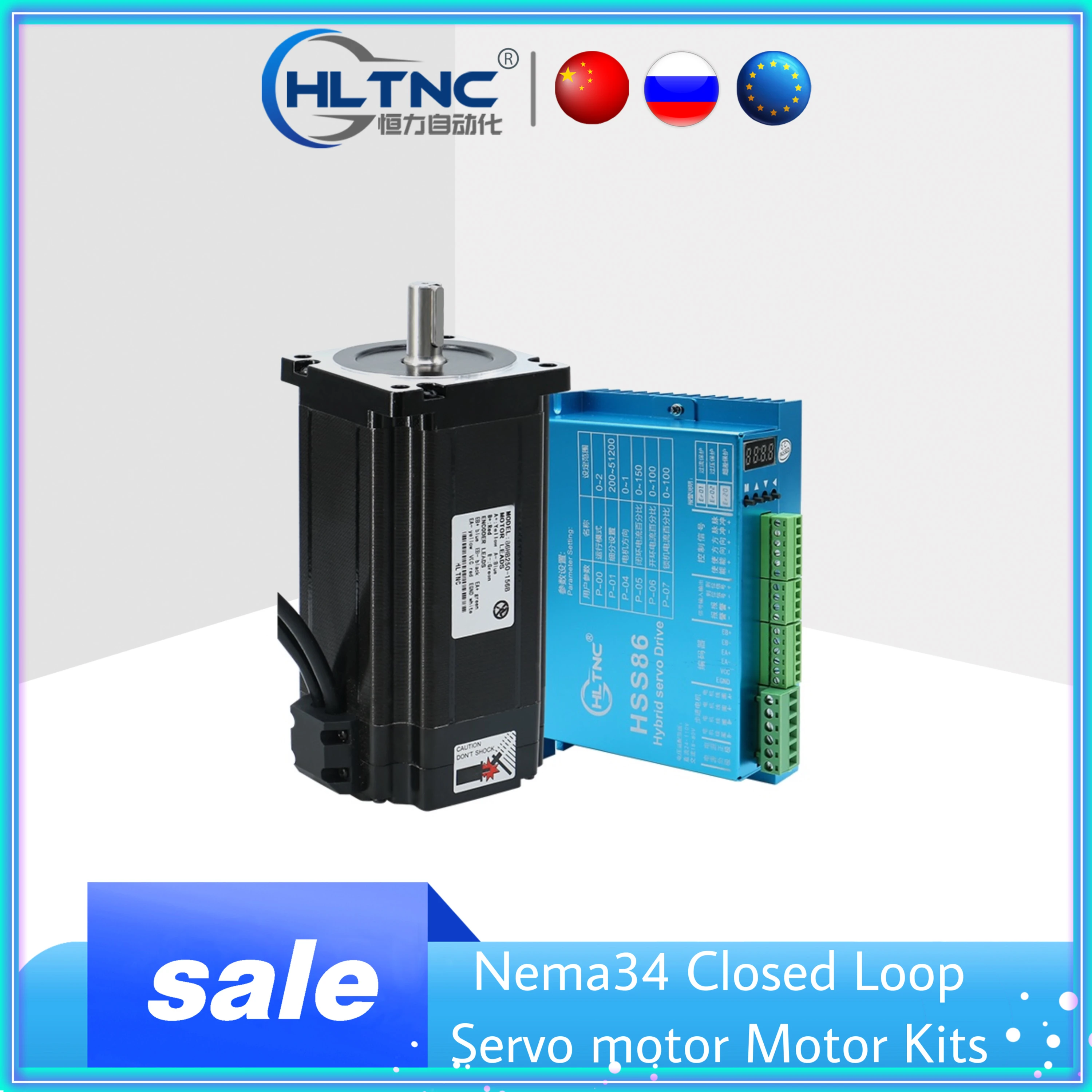 Closed-loop Driver | Nema34 Closed | Servo Motor | Motor Kits | 86hb250 - Nema34 Servo Motor ...