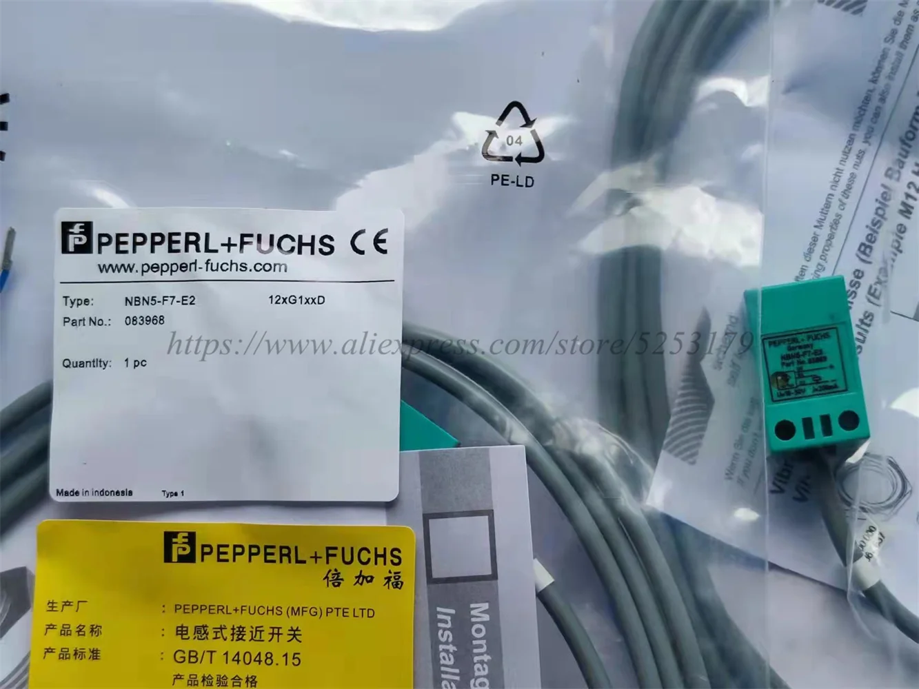 NBN5-F7-E0 NBN5-F7-E2 P + F Inductive Switch Sensor ใหม่คุณภาพสูงรับประกัน1ปี