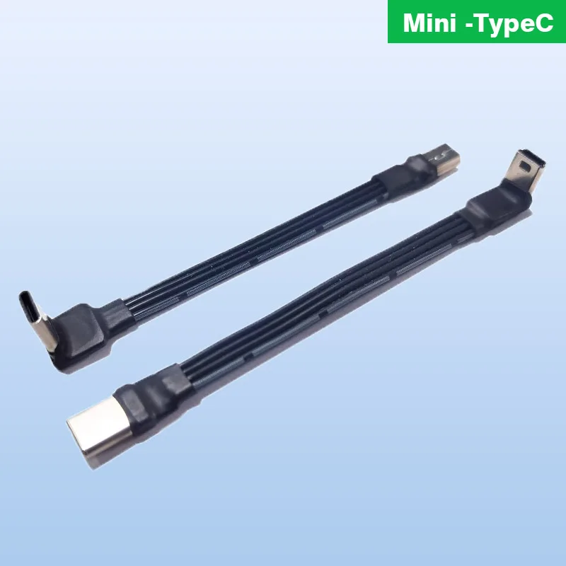Mini-To-Type-C-Silicone-Cable-USB-Soft-Cable-10CM-90-Degree-4-Angle ...
