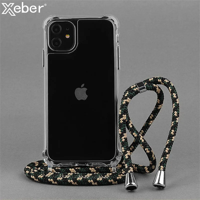 Crossbody Strap Lanyard Rope Phone Case For Iphone 13 Pro Max 11 12 Xr ...