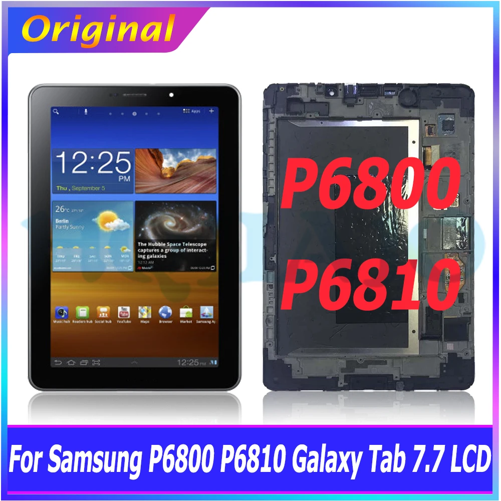 Tablet LCD Para Samsung P6800 P6800 Galaxy Tab 7.7 Display LCD Touch ...