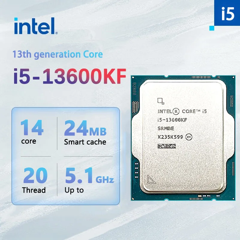 Intel Core i5-13600KF i5 13600KF 3.5 GHz 14-Core 20-Thread CPU ...