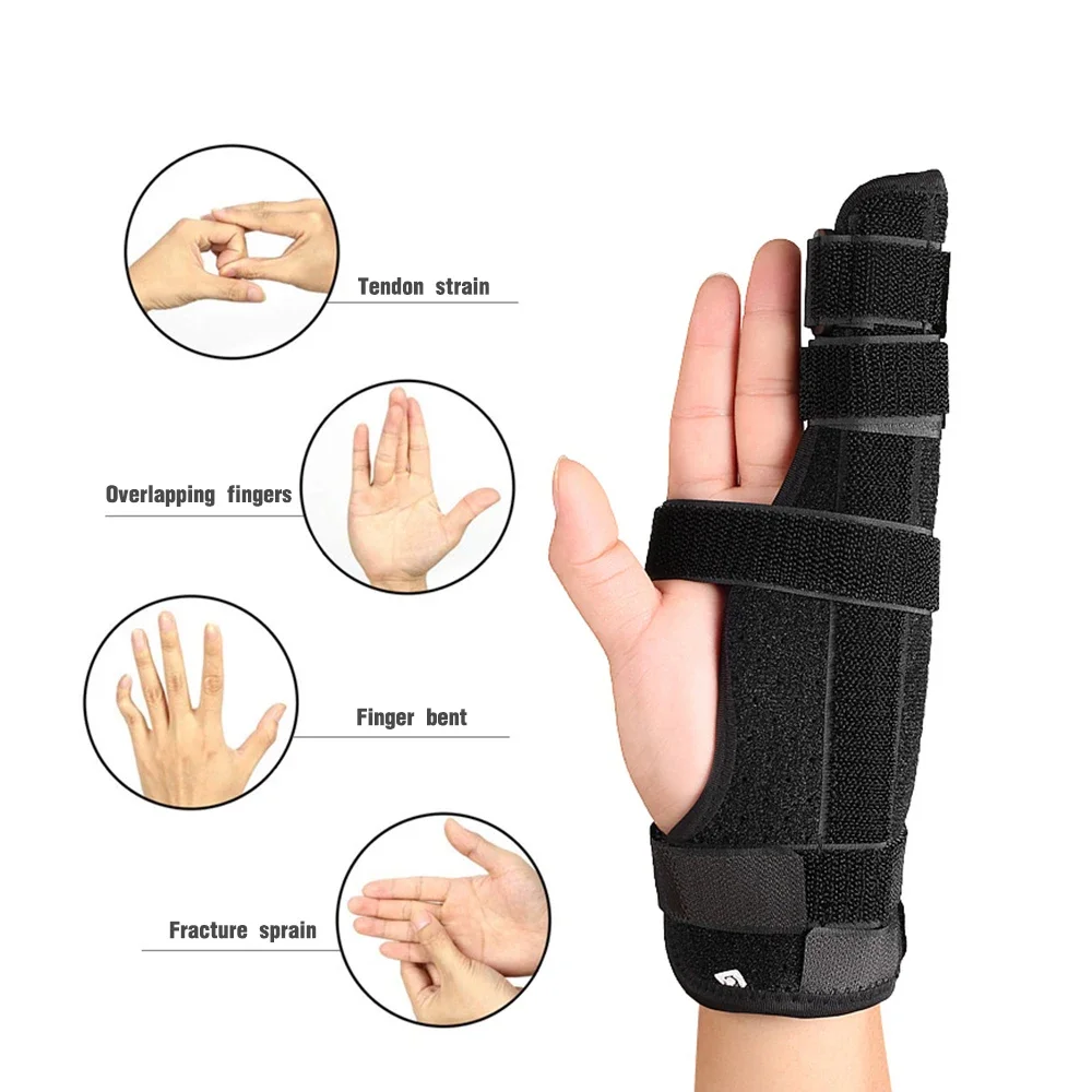 Adjustable Finger Holder Protector Brace Sports Thumbs Hands Arthritis ...
