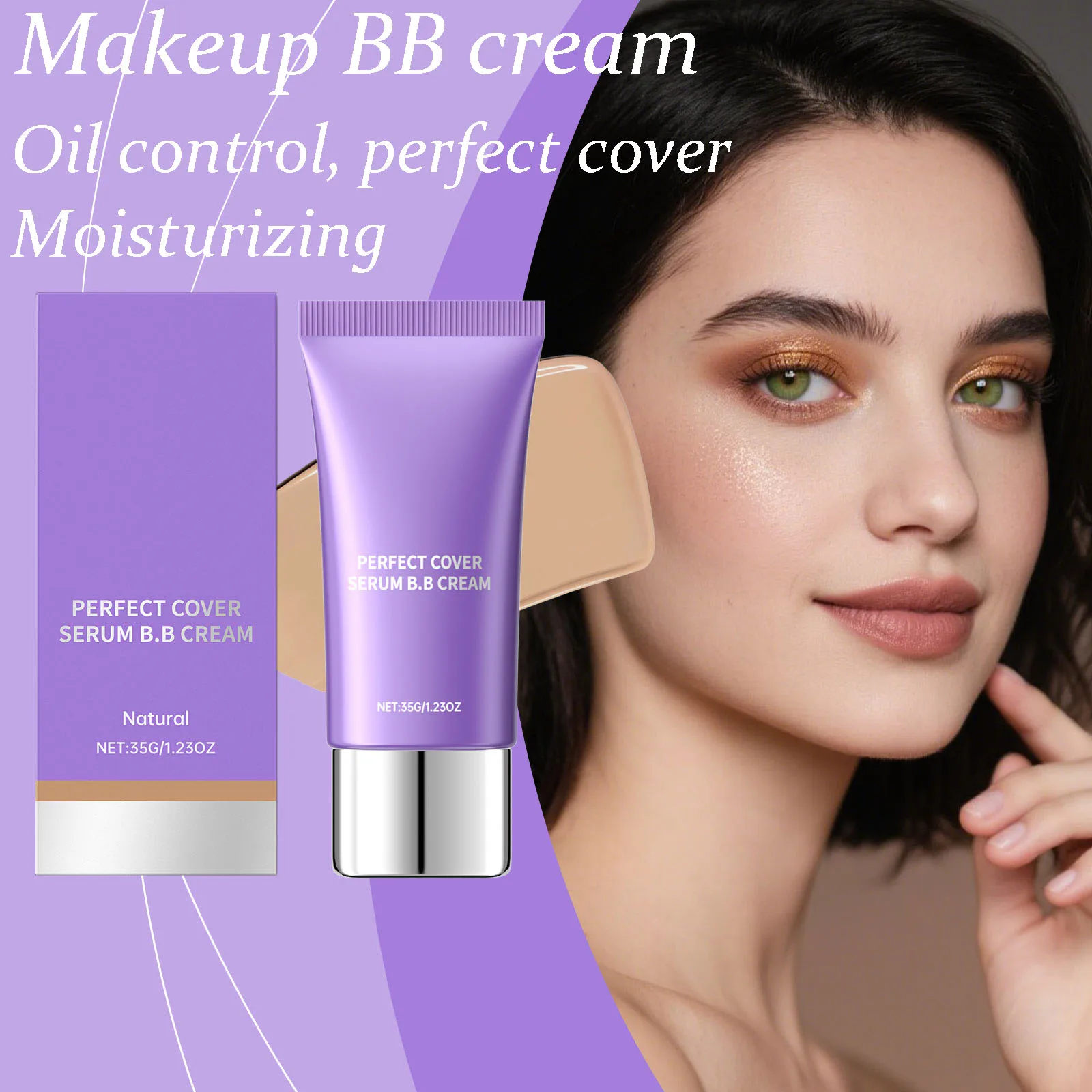 Face Makeup BB Cream Daily Moisturizing Matte Light Texture Non-greasy ...