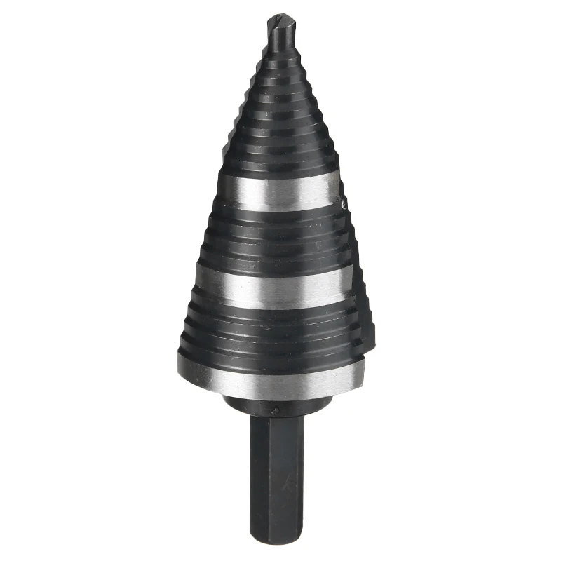 Broca escalonada de doble acanalado, broca cónica de vástago hexagonal ...