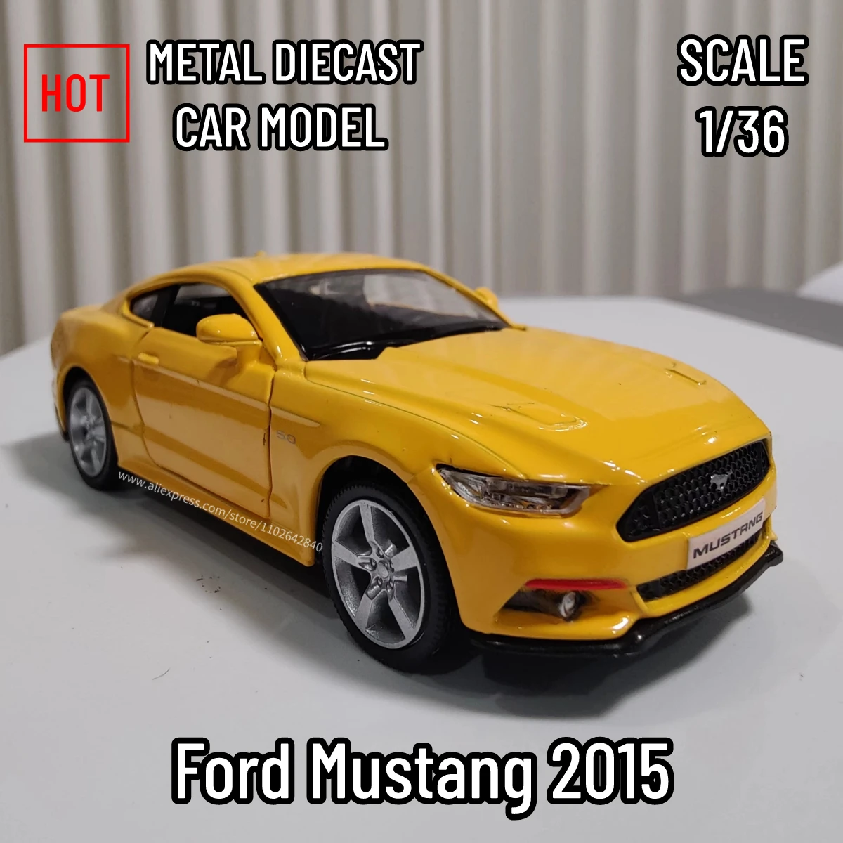 1-36-Ford-Mustang-2015-Replica-Car-Model-Scale-Metal-Diecast-Miniature ...