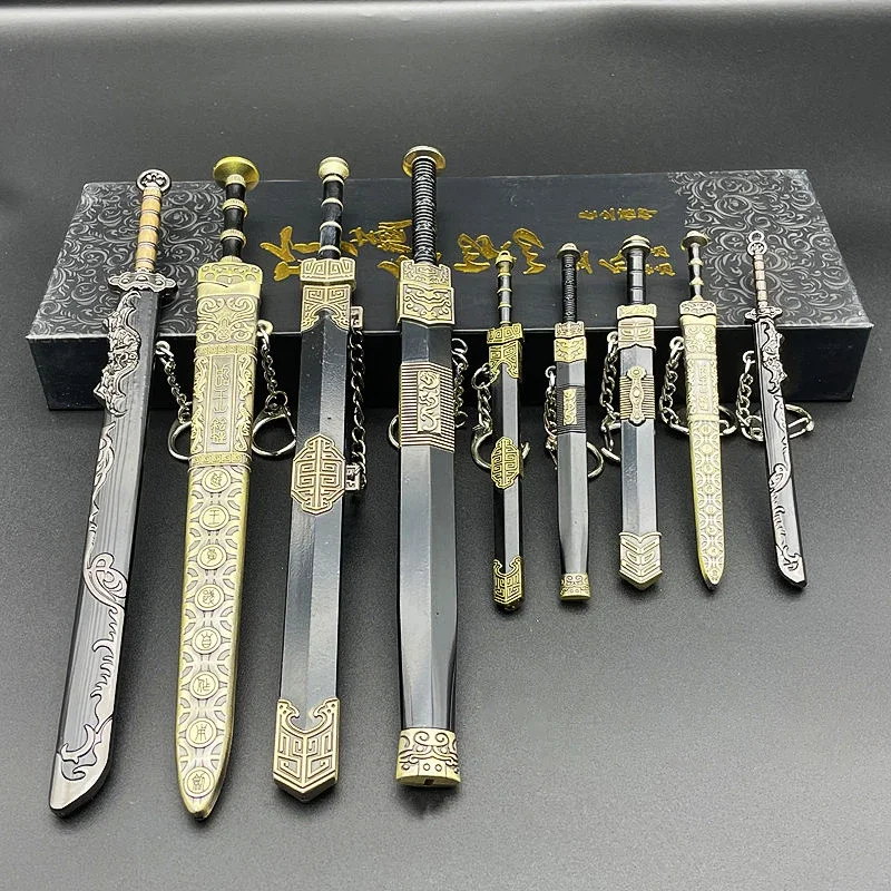 New-Fake-Sword-Miniatures-Retro-Mini-Knives-Metal-Prop-Chinese ...