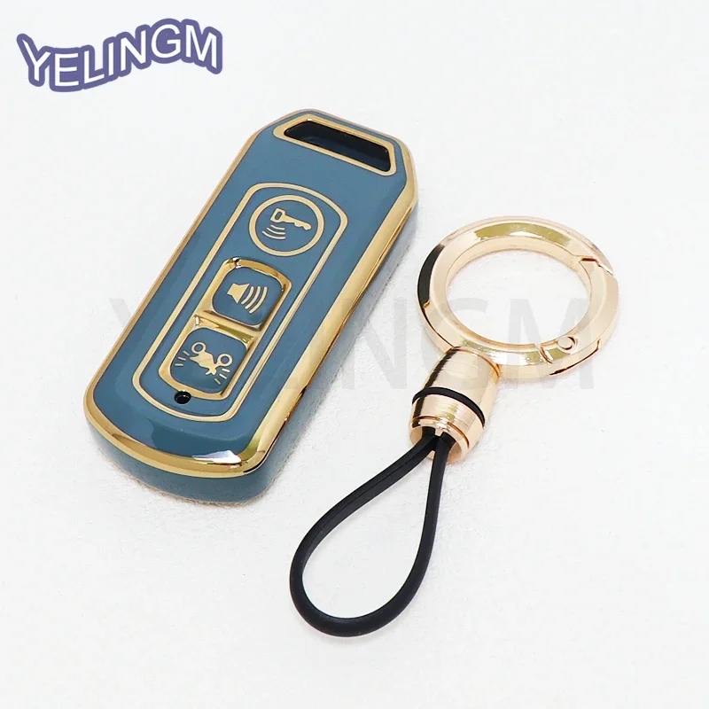 3 Buttons TPU Car Key Case For Honda PCX Forza 300 Airblade 125 C125 ...
