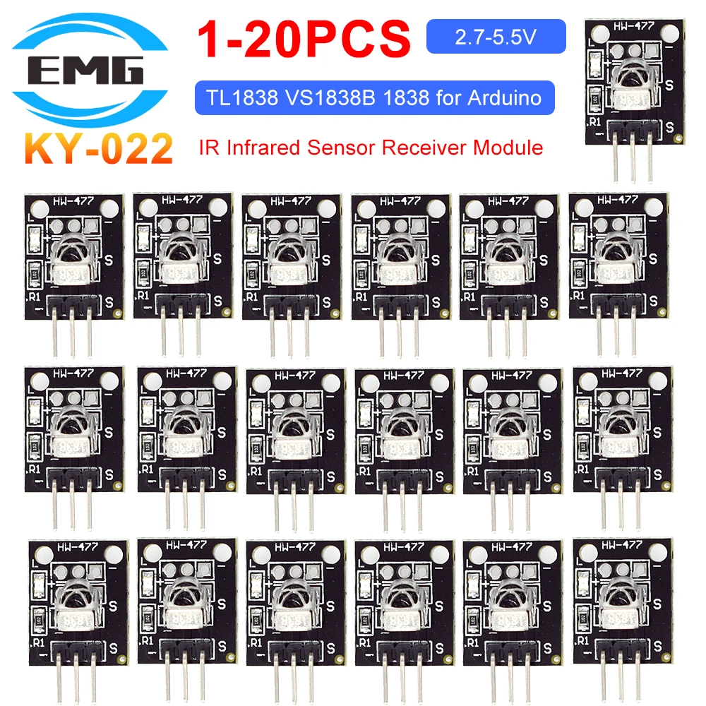 M-dulo-receptor-de-Sensor-infrarrojo-para-Arduino-KY-022-de-1-a-20 ...