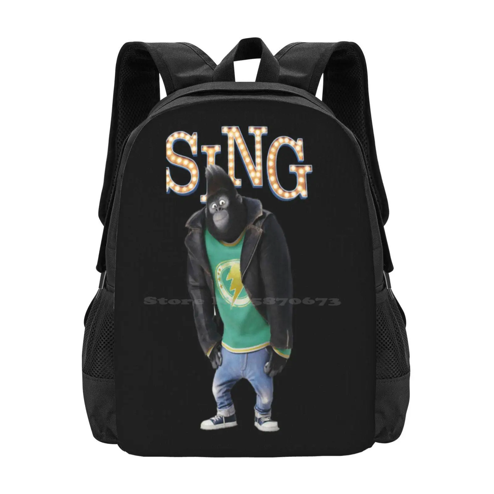 Johnny-From-Sing-Movie-Large-Capacity-School-Backpack-Laptop-Bags ...