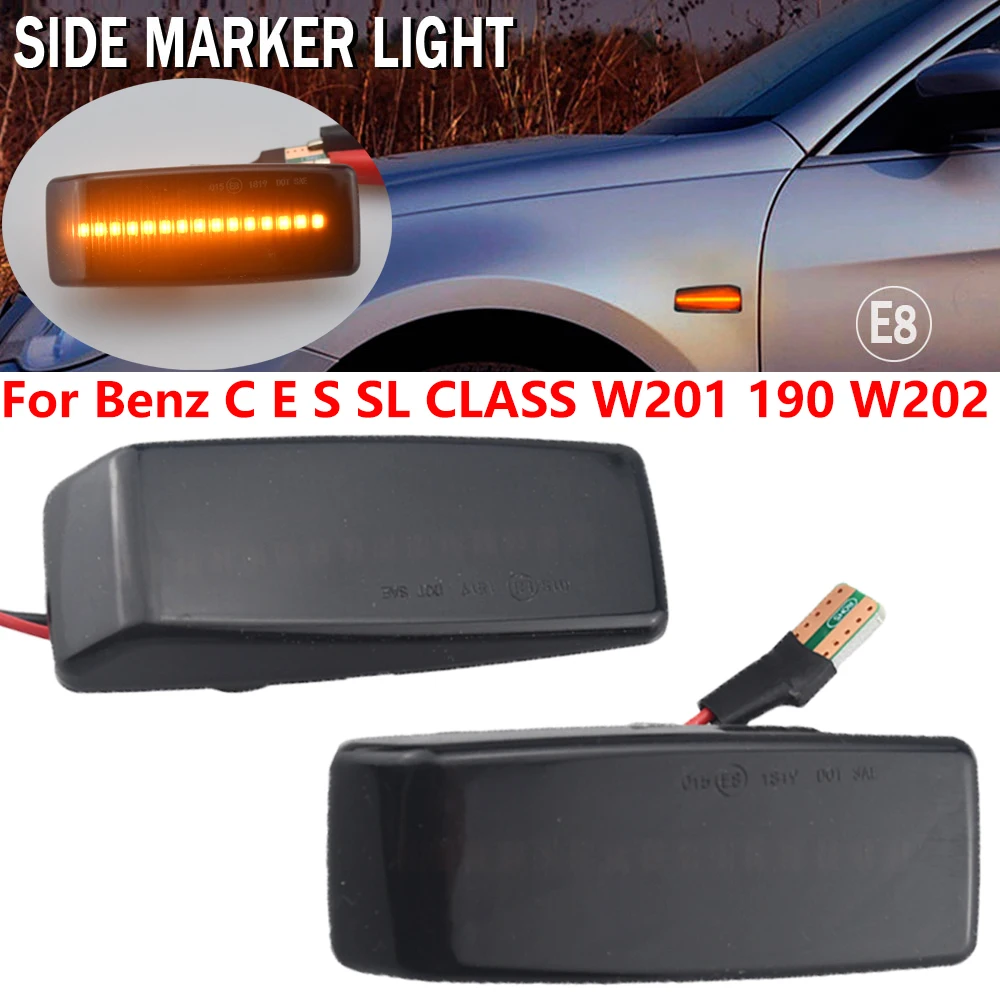 High-Quality-2PCS-Dynamic-Amber-LED-Side-Marker-Light-Blinker-Turn ...