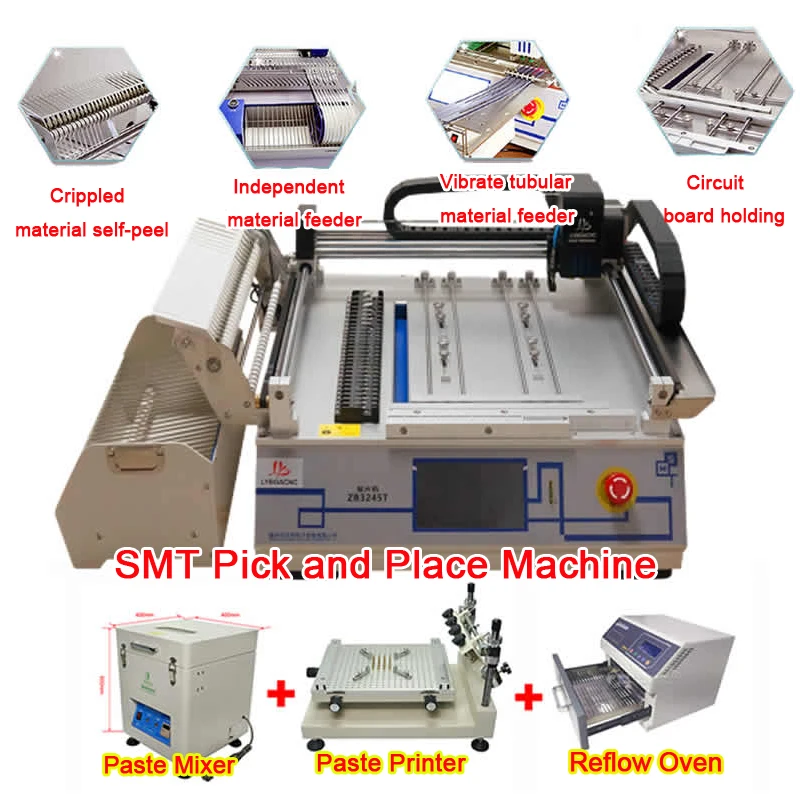ZB3245T-Two-Heads-SMT-Pick-and-Place-Machine-with-Feeders-PCB-Machine-Chip-Mounter-Soldering ...