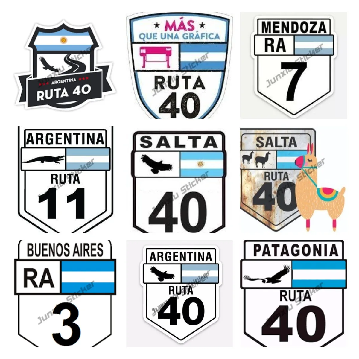 Pegatina-para-coche-de-Argentina-Ruta-40-cubierta-impermeable-contra ...