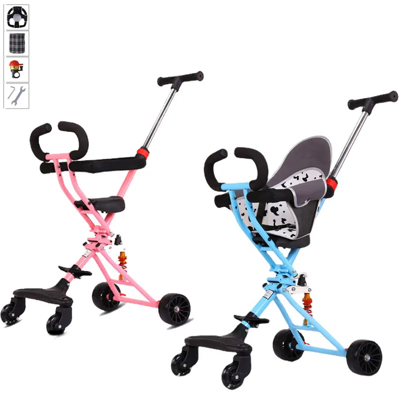 Three-Wheels-Baby-Stroller-Kids-Tricycle-Travel-Lightweight-Stroller ...