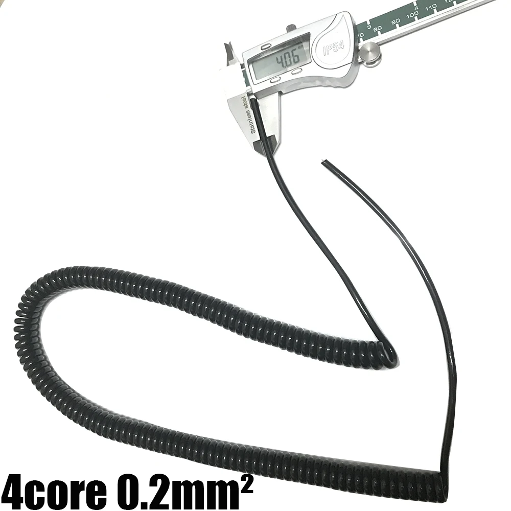 4-Core-Extensible-Wire-Spiral-Electric-Cable-4pin-0-2-Square-Stretch-1m ...