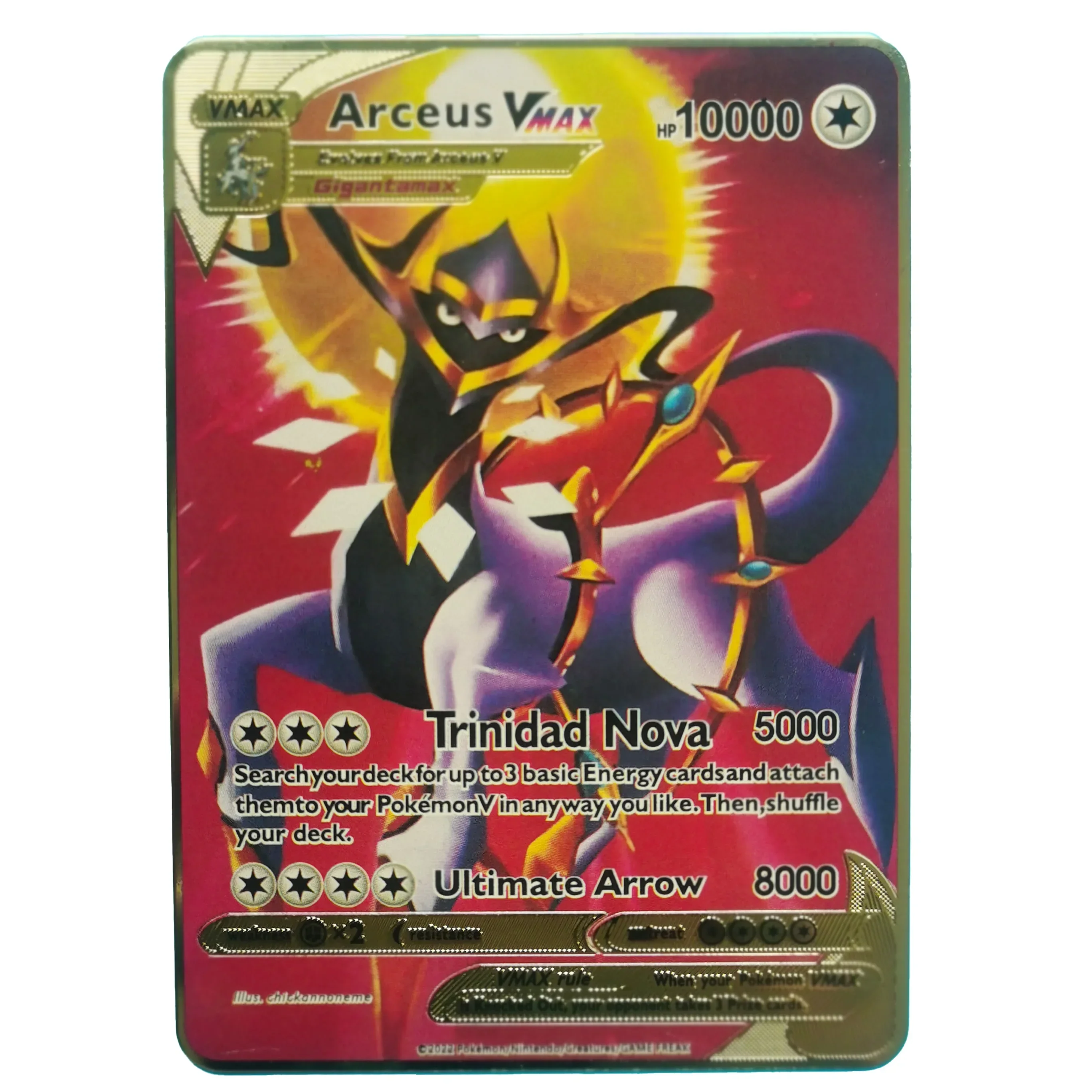 2024 English Metal Card Anime Pikachu Charizard Mewtwo Blastoise Vmax ...