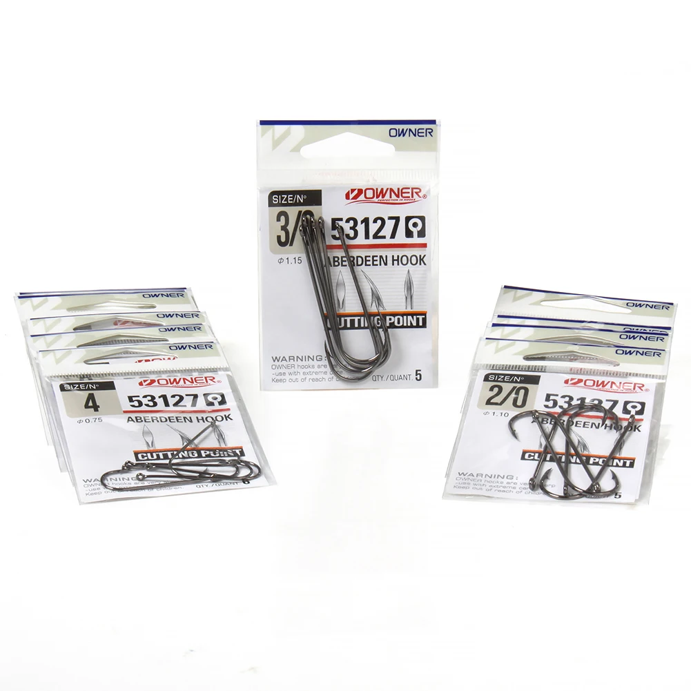 53127-ABERDEEN-Fish-Hooks-High-Carbon-Steel-Fish-Hooks-Long-Handle-Hook ...