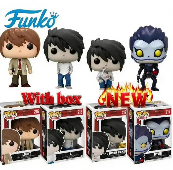 2026 FUNKO POP Death Note Vinyl Figures Light #216 Ryuk #217 L with ...