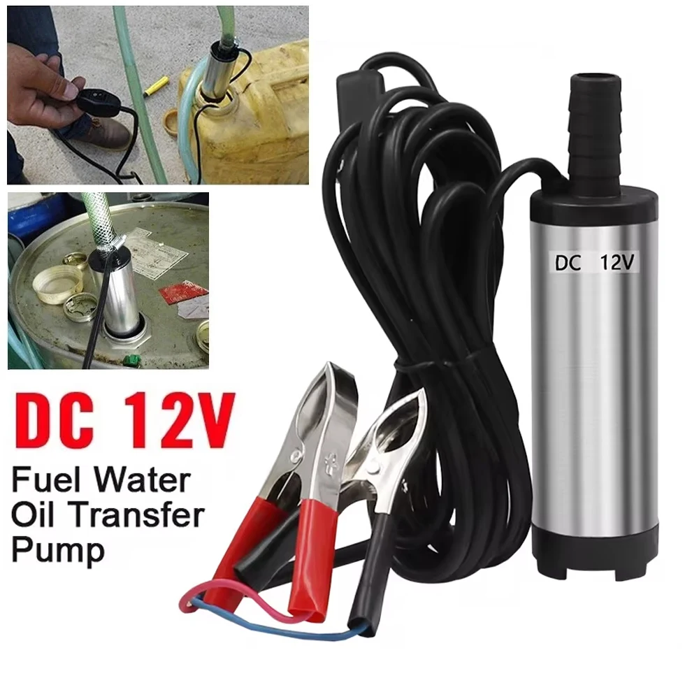 Electric-Car-Pump-Portable-DC12V-Fuel-Transfer-Pump-Water-Oil-Transfer ...