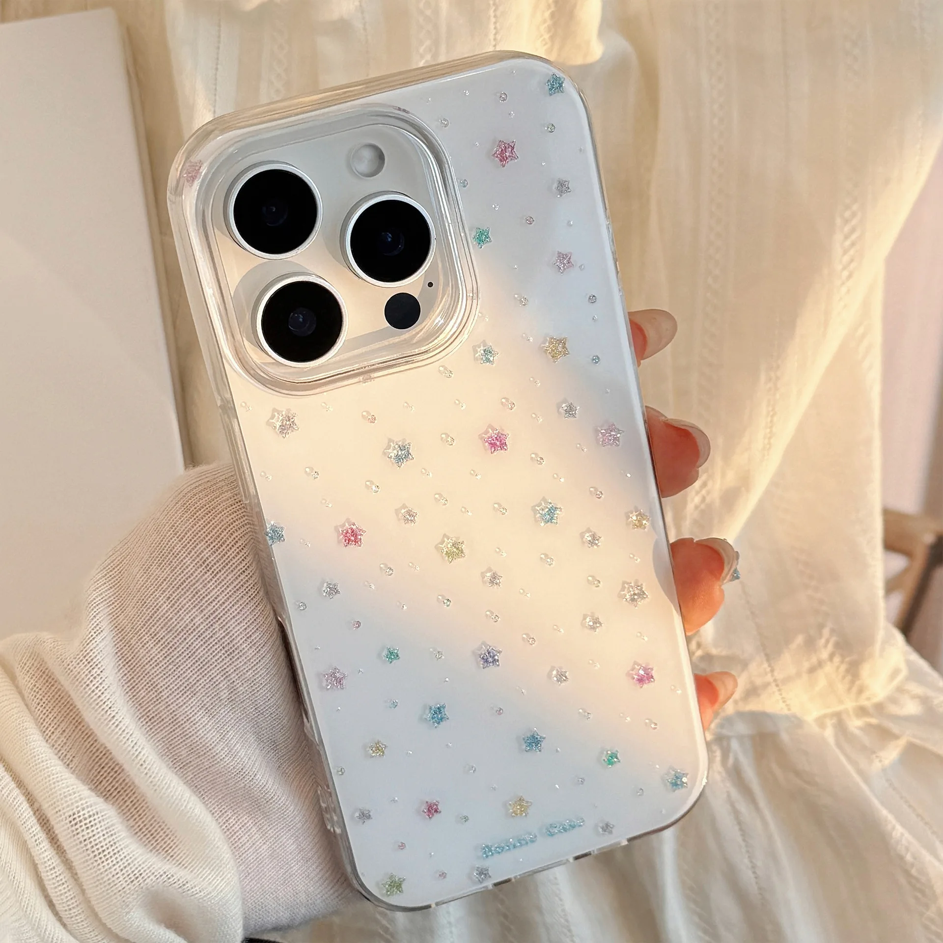 Full Screen Dopamine Colorful Stars Water Droplet Phone Cover Case for ...