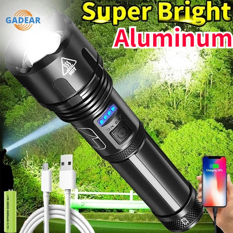 Super Xhp120/70/50 Powerful Led Flashlight Xhp90 High Power Torch Light ...