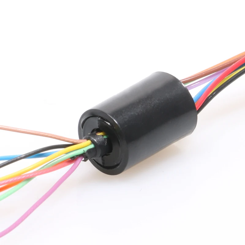 1PCS Dia.8.5mm 4 8 12 Channel Wires Slipring Mini Electric Slip Ring ...