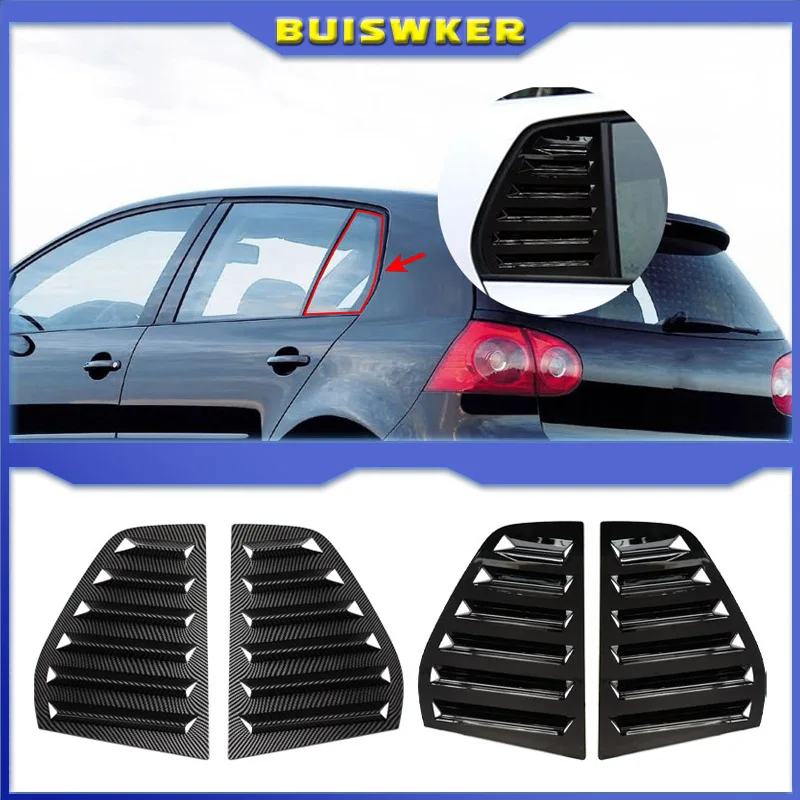 For VW Golf 5 MK5 2003-2010 Car Rear Triangle Blinds Louvers Cover ...