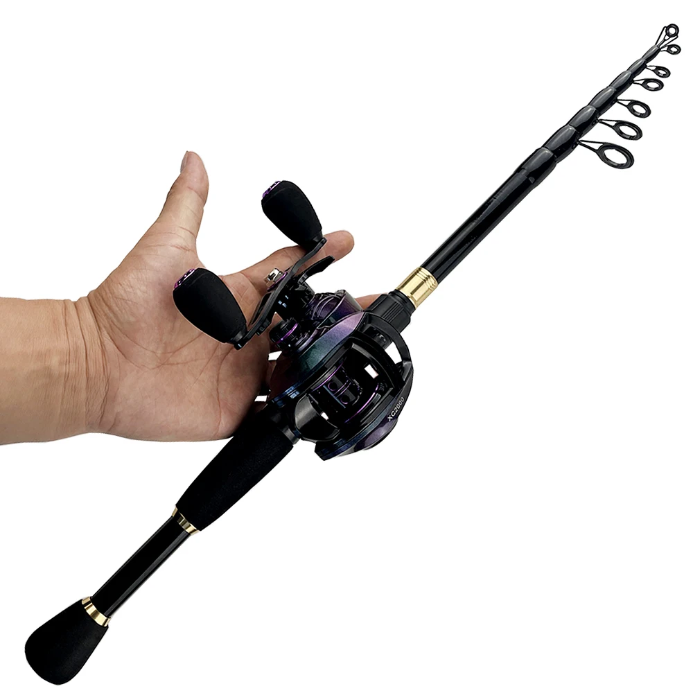 New-Telescopic-Combo-1-6m-2-4M-Carbon-Fiber-Spinning-Casting-Rod-with ...