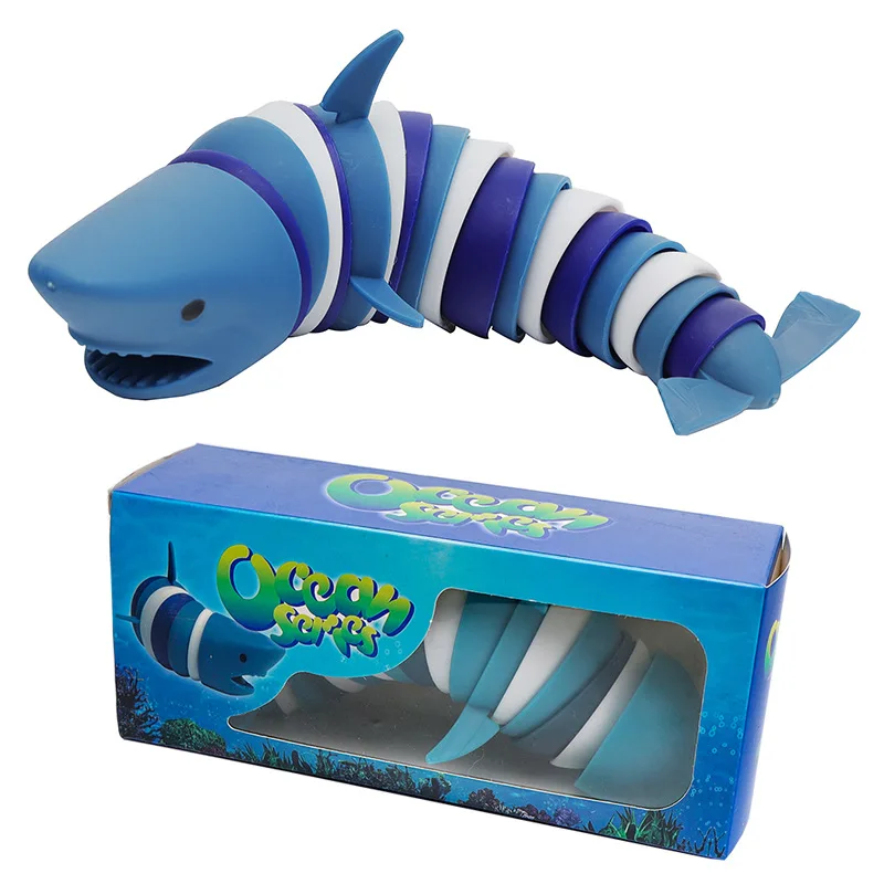 Decompression-Shark-Shape-Toy-Antistress-Cute-Animals-Elastic-Fidget ...