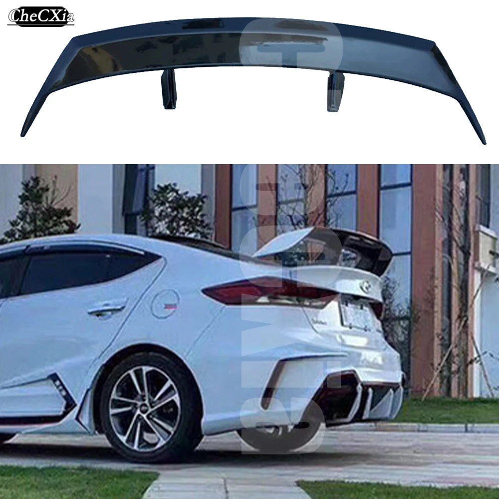 For-Hyundai-Elantra-Spoiler-2017-2018-2019-2020-High-Quality-ABS ...