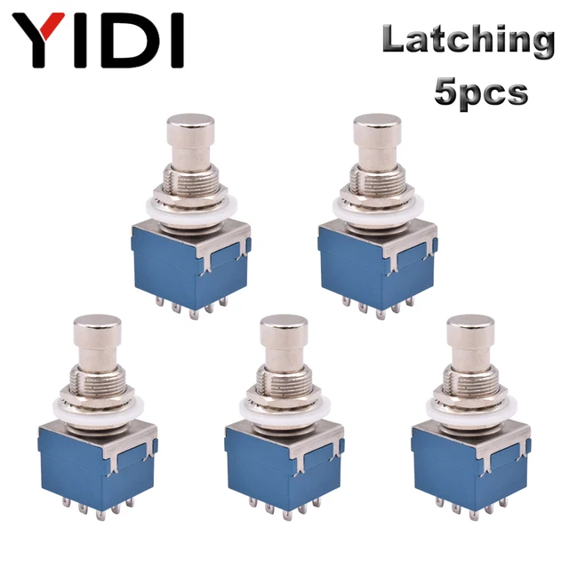 5Db 10Db 9 Pin Pinom Gomb 3Pdt Footswitch Elektromos Gitárhatás Pedál ...