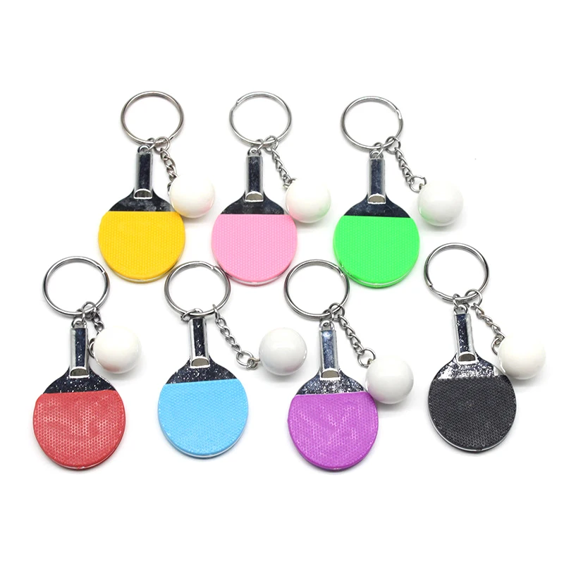 Sport-Ping-Pong-Table-Tennis-Ball-Badminton-Bowling-Ball-Keychain-Key ...