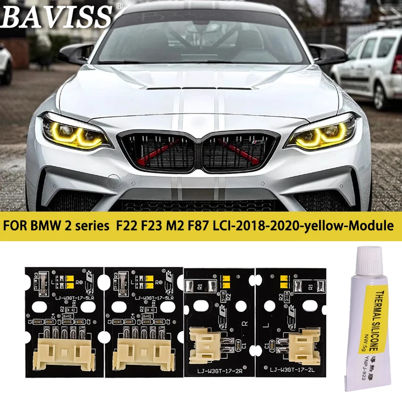 for-BMW-M2-F87-LCI-M2C-2-series-Lemon-CSL-Yellow-DRL-multicolor-LED ...