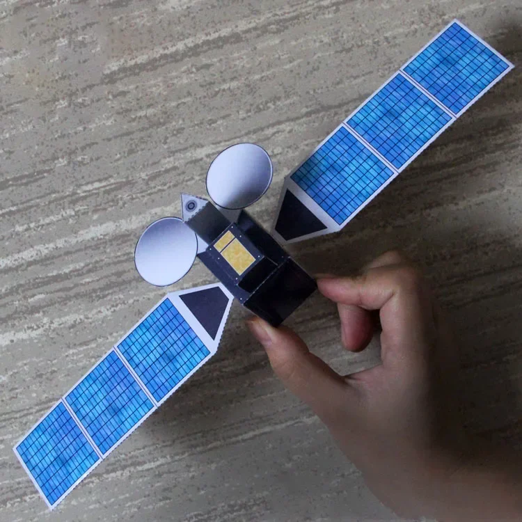Simplified-Small-Satellite-3D-Paper-Model-DIY-Toy-Paper-Model-For ...