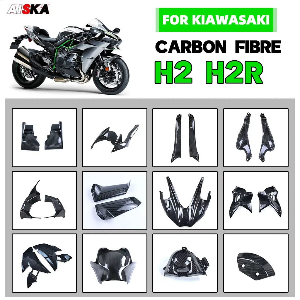 For-KAWASAKI-NINJA-H2-H2R-2015-2022-2023-Carbon-Fiber-Motorcycle ...